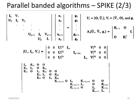 ppt communication costs of lu decomposition algorithms for banded