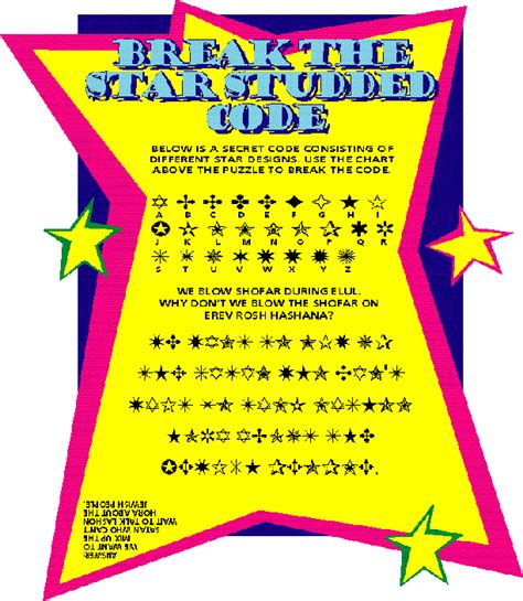 Torahtots High Holy Days Star Code