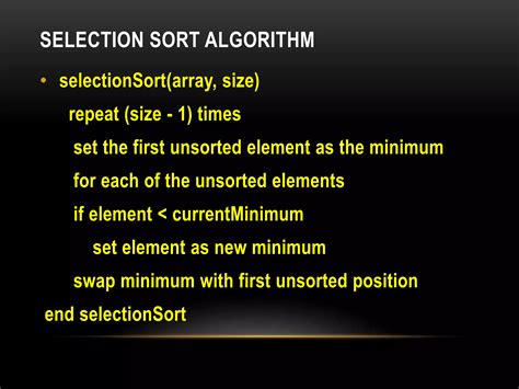 Sorting Method Data Structure Ppt