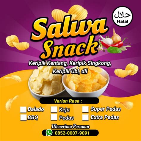 Jual Minimal Order 100 Pcs Stiker Label Kemasan Stiker Jajanan Stiker Snack Stiker Pouch