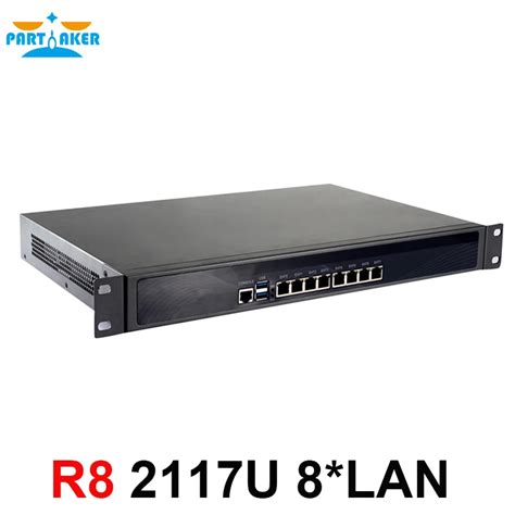 Partaker R8 Network Firewall Appliance 1037u 8 82583v Lan 1u Rackmount
