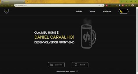 Vídeo Daniel Carvalho No Linkedin React Reactjs Github Projeto