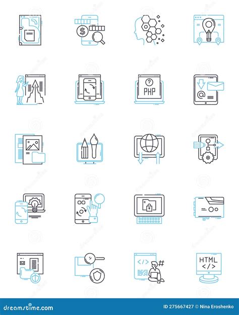 Business Strategy Linear Icons Set Innovation Agility Flexibility