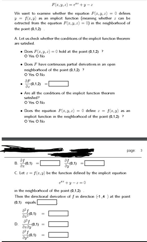 solved f x y z e xz y z we want to examine whether