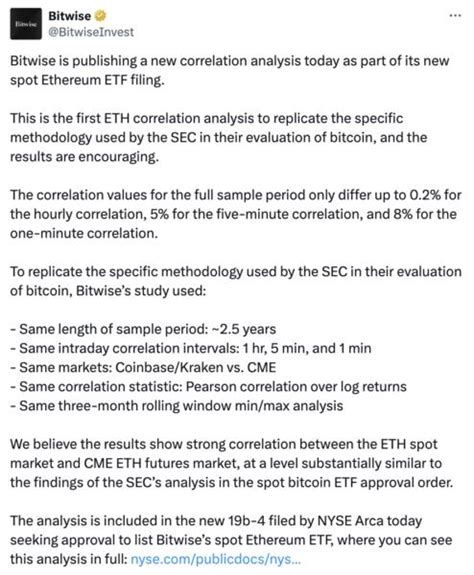 Bitwise Files With Sec For Spot Ether Etf Listing — Tradingview News