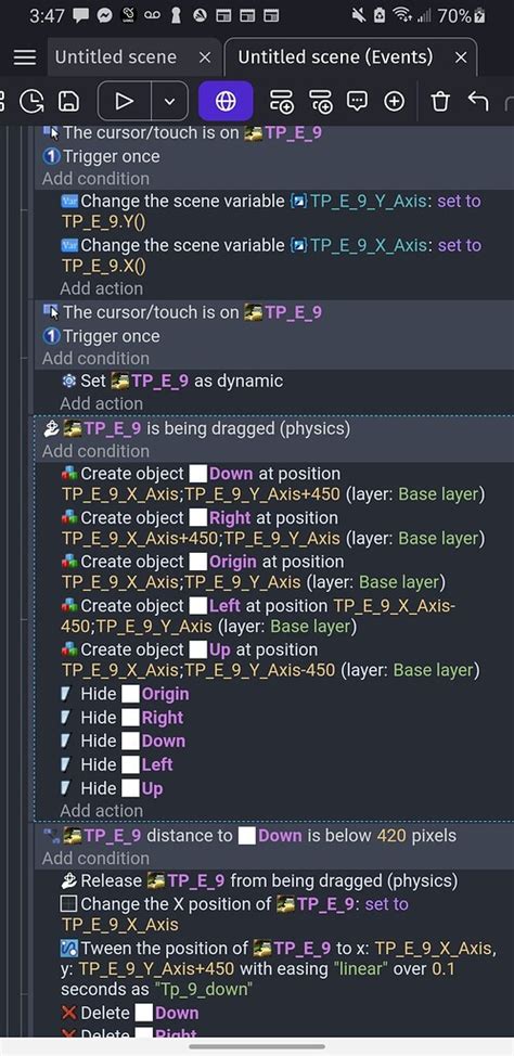 Weird Physics When Setting Up Tween For Movement How Do I GDevelop Forum