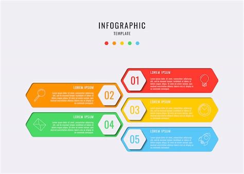 인포 그래픽 단계 설계 무료 벡터