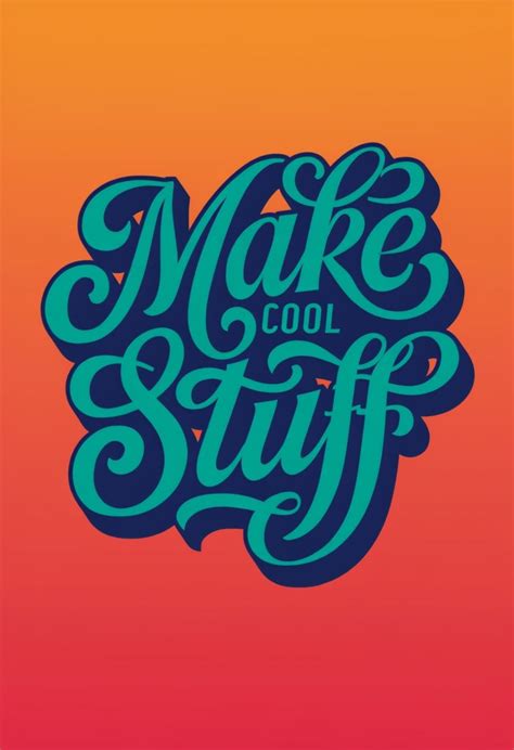 Make Cool Stuff Colorful Typography Design Mug Playground