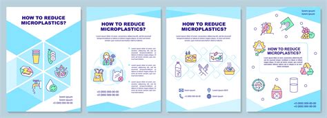 How To Reduce Microplastic Brochure Template 2165016 Vector Art At Vecteezy