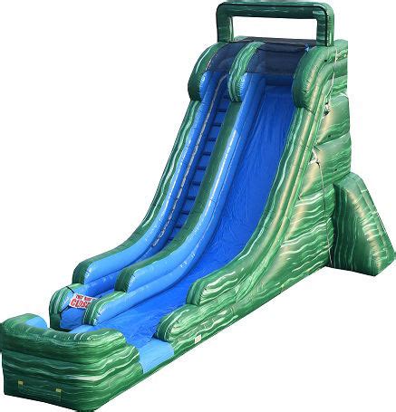 22 Marble Green Water Slide With Inflated Pool Ws 40150