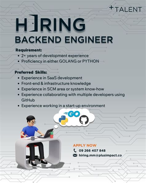 Plus Talent On Linkedin Backendengineer Backend Softwareengineer