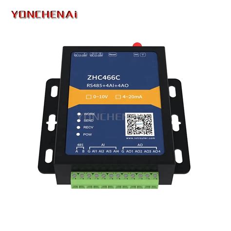 Modbus Rtu Tcp Mqtt Analog Input 4 20ma 0~10v Data Acquisition 4g Gprs Iot Gateway