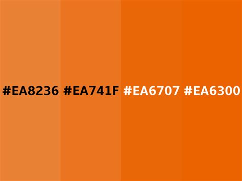 100 Shades Of Orange Color Names Hex Rgb Cmyk Codes 52 Off