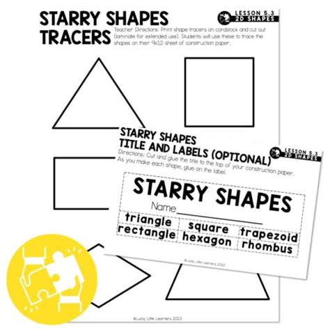 Lucky To Learn Math 1st Grade Geometry Lesson 53 Construct 2d Shapes Collaboration