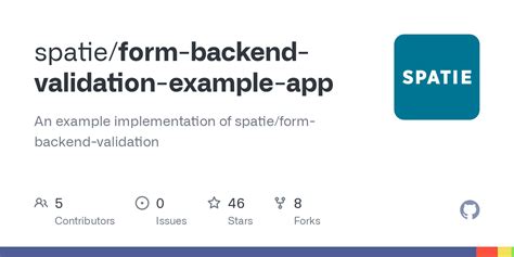 Github Spatieform Backend Validation Example App An Example Implementation Of Spatieform