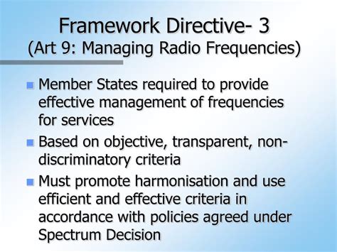 Ppt Implementation Of Eu Electronic Communication Directives