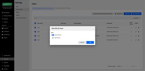 Managing User Accounts Veeam Data Cloud For Microsoft