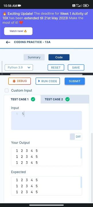 Numbers In Square Pattern Python For Loop Knowhere Shorts