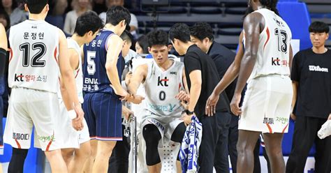 ‘kt의 기둥 국가대표 빅맨 하윤기 발목 부상 털고 소노 상대로 복귀전