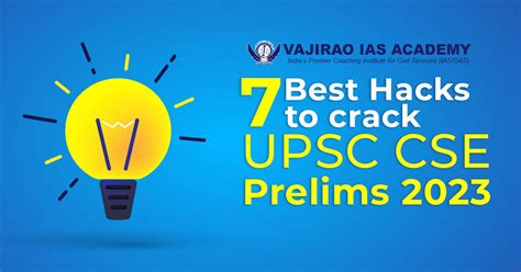 7 Best Hacks To Crack UPSC CSE Prelims 2023