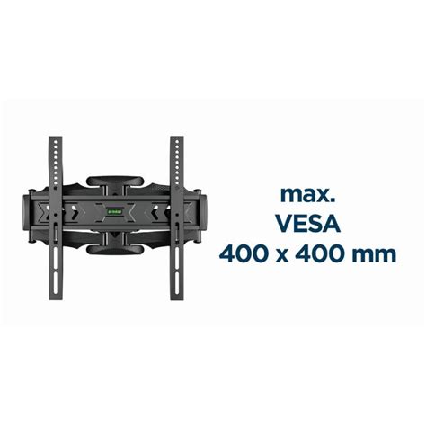 Gembird Wm 58st 01 Soporte De Pared Para Tv 32” 58” Vesa 400 Max 36kg Negro