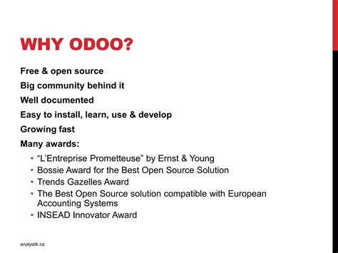 Odoo Introduction Pptx
