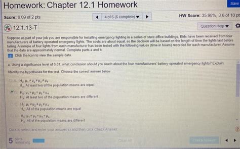 Solved Homework Chapter 12 1 Homework Save Score 0 09 Of 2