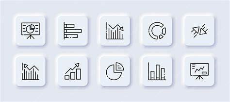 Premium Vector Statistics Set Icon Infographic Chart Graph Pie Bar Arrows Visual Aid