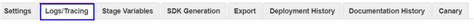 ensure api gateway has logging enabled icompaas support