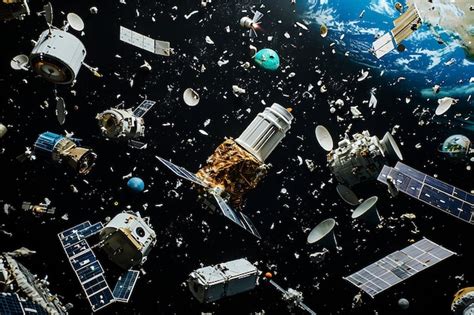 premium photo objects in orbit around earth made by humans