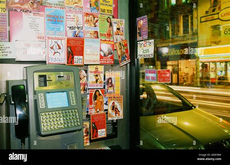Cards For Porn Phone Lines In A Phone Box On A London Street Stock Photo Alamy
