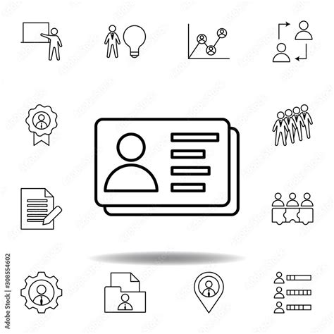 Database Human Resources Icon Set Of Hr Elements Can Be Used For Web Logo Mobile App Ui