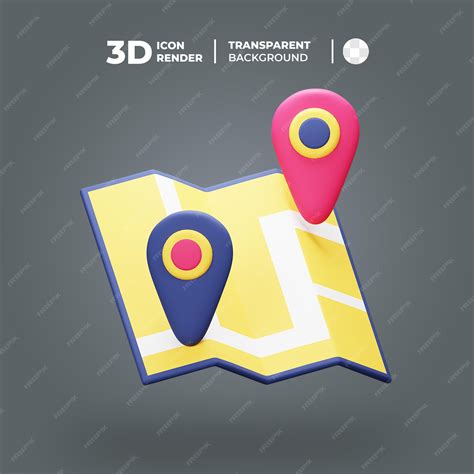 Premium Psd A 3d Route Map