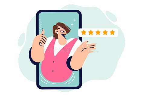 positive user experience from using mobile app on phone with woman