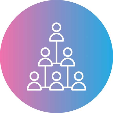 Hierarchical Structure Line Gradient Circle Icon 43439972 Vector Art At