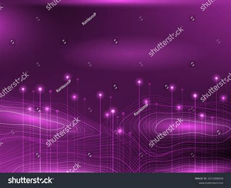Technology Big Data Vector Visualization Futuristic Stock Vector Royalty Free 2211006059