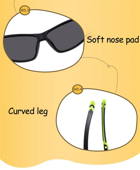 Детски силиконови поляризирани спортни слънчеви очила за младежи слънчеви очила момчета момичета