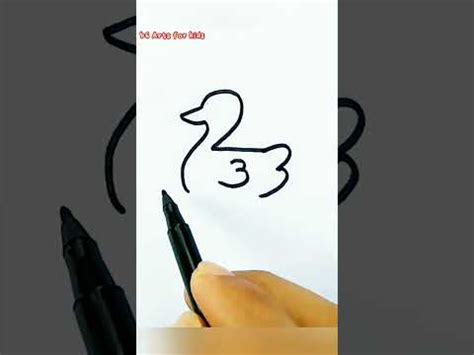 How To Draw A Duck From Number Easy Drawing YouTube