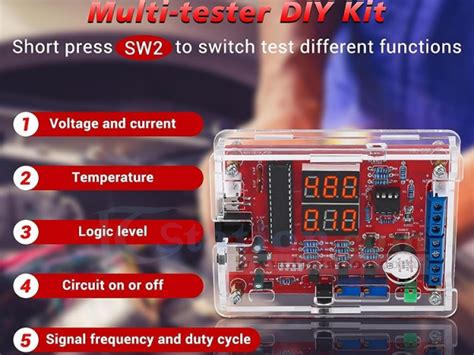 Diy Adjustable Pwm Signal Generator Voltage Current Tester Multifunctional Meter Soldering