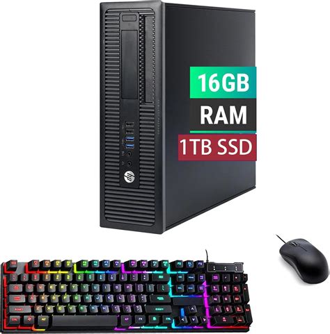 Amazon Com Hp Prodesk G Sff Business Desktop Pc Core I Gb Ram Tb Ssd Keyboard