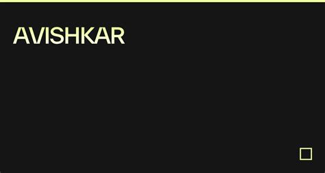 Avishkar Codesandbox