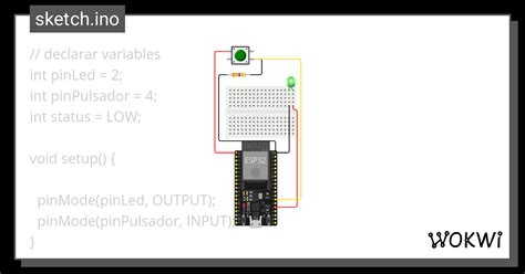 Boton Switch Wokwi Esp32 Stm32 Arduino Simulator