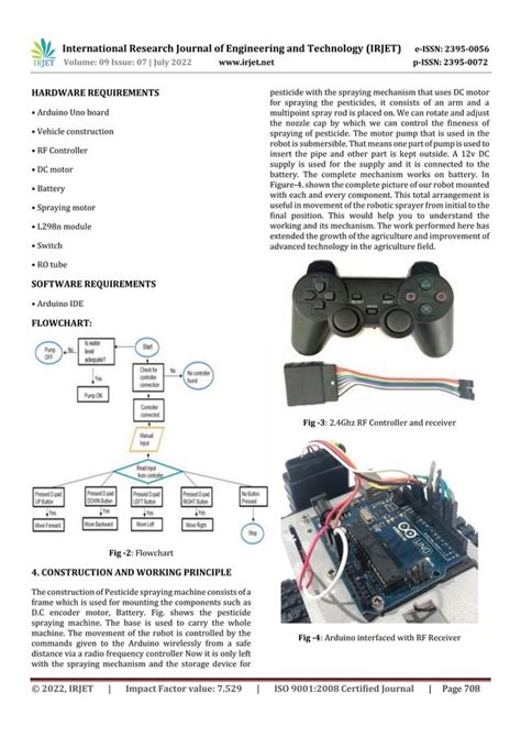 Smart Pesticide Spraying Robot Pdf Agriculture Industries
