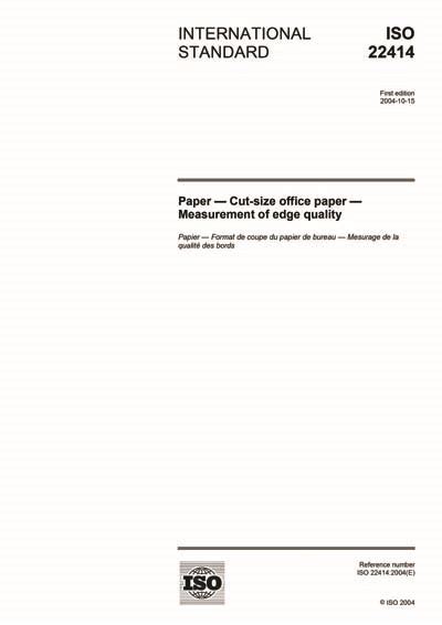 ISO Paper Cut Size Office Paper Measurement Of Edge Quality