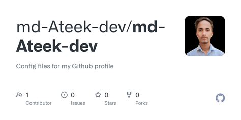Github Md Ateek Devmd Ateek Dev Config Files For My Github Profile