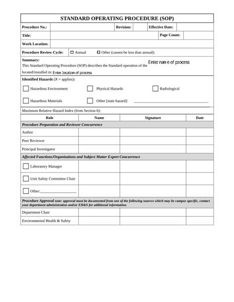 Pdf Standard Operating Procedure Sop Standard Operating Procedure Revision Page 3 Of 20