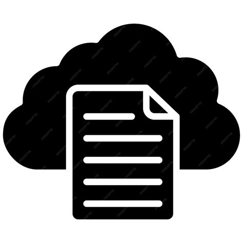 Premium Vector Cloud Document Vector Illustration Style