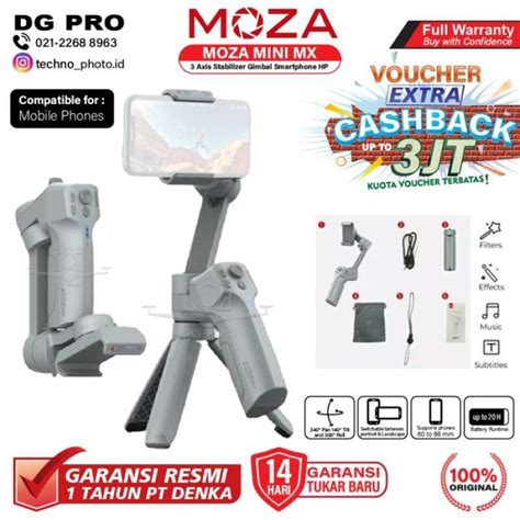 Promo Moza Mini Mx Axis Folding Stabilizer Handheld Gimbal Smartphone Hp Diskon Di Seller