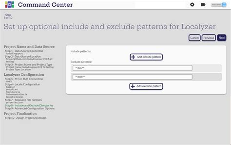 Include And Exclude Patterns Lingoport Wiki