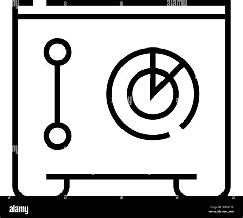Diagram Presentation Line Icon Concept Sign Outline Vector